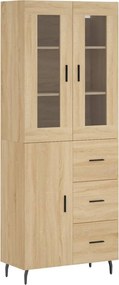 Skříň highboard dub sonoma 69,5 x 34 x 180 cm kompozitní dřevo 3198484