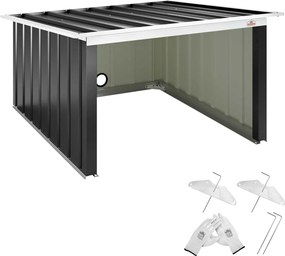 Deuba Garáž pro robotickou sekačku 89x90x54 cm - antracit
