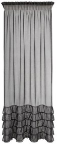 ZÁCLONA NA PÁSCE CARLI 140X250 CM ČERNÁ