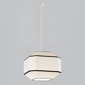 ACB Iluminacion Závěsné svítidlo BAUHAUS, ⌀ 45 cm, 1x E27 15W Barva: Bílá, Barva montury: Bílá