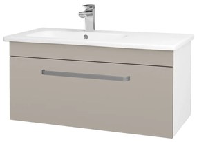 Dřevojas Koupelnová skříň ASTON SZZ 90 Varianta: N01 Bílá lesk / Úchytka T01 / N07 Stone