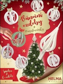 3d omalovánky vánoční set špička a 6 ozdob