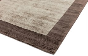 Hnědý  koberec Ife Border Choco Mocha Rozměry: 160x230 cm