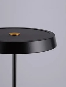 LED černá stojací lampa Vetro