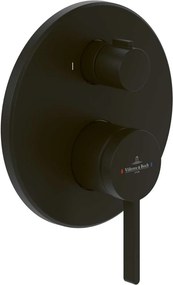 Villeroy & Boch Dawn - Baterie pod omítku, pro 2 spotřebiče, matná černá TVS106006000K5
