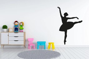Lepy.cz Samolepka na zeď Baletka Velikost (šířka x výška): 80x120cm, Barevná varianta: Světle žlutá