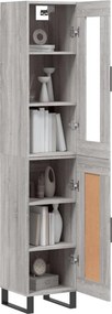 Skříň highboard šedá sonoma 34,5 x 34 x 180 cm kompozitní dřevo 3199519