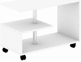 Designový konferenční stolek Abeba 80 cm bílý