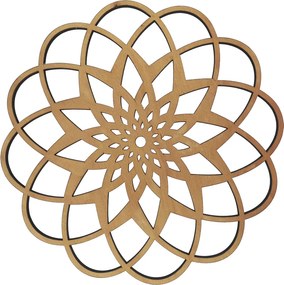 AMADEA Dřevěné prostírání kulaté mandala, masivní dřevo, průměr 33 cm