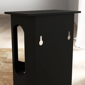 HOMCOM Moderní volně stojící bioethanolová kamna s nádrží 1,2L, přibližná doba hoření 3h, pokrytí 20-25 m² 43 x 25 x 68 cm Černá | Aosom