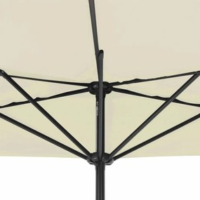 Půlkruhový slunečník 300x150 cm Dekorhome Cihlová