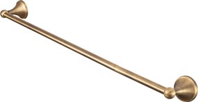 Rea Retro, koupelnový 1-ramenný věšák na ručník 60cm 332867B, mosazná, REA-06927