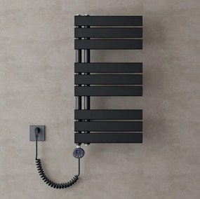 elektrický koupelnový radiátor DOPORRO FN 324-880 W - černý