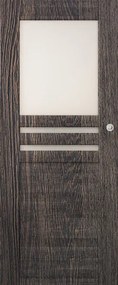 posuvné interiérové dveře do pouzdra MADERA model 5 Průchozí rozměr: 70 x 197 cm, Orientace dveří: Levé dveře, Dekor: Bílá