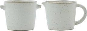 Mléčenka a cukřenka House Doctor PION SET/2ks šedobílá