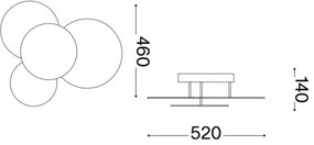 Ideal Lux - LED Stropní svítidlo CLOUD LED/33W/230V CRI 90 bílá