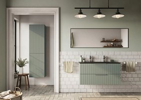 Sapho Sapho, ESPACE skříňka 35x172x32cm, 2x dvířka, levá/pravá, verde strip, ESC230-4444S