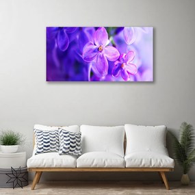 Obraz na plátně Fialové Květiny Příroda 120x60 cm