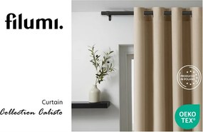 Béžový dimout závěs 200x250 cm Calisto – Filumi