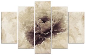Gario Obraz na plátně Popelavý květ - 5 dílný Rozměry: 100 x 70 cm