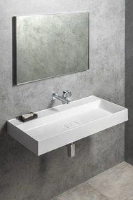 Sapho Sapho, GODIVA umyvadlo 96x44cm, litý mramor, bílá, GU096-0