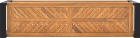 Lavice 120 cm masivní teakové dřevo 325274