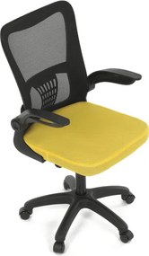 Dětská otočná židle žlutá KA-K2006 YEL