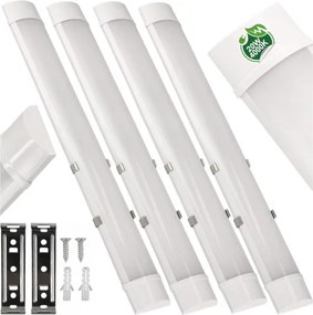 4x LED svítidlo pro přisazenou montáž 60 cm 20W 2400 lm - neutrální bílá