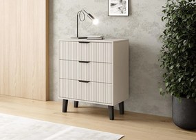 Komoda SCANDI 3S SLIM kašmír