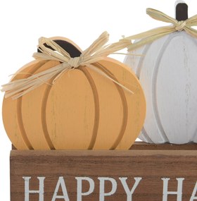 Sinsay - Stojící dekorace s motivem dýně a nápisem „Happy Harvest“ - vícebarevná