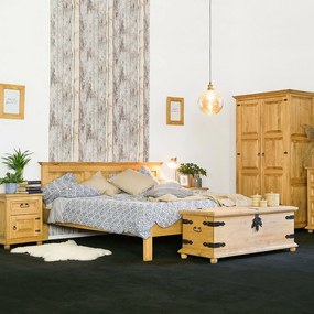 Massive home | Šatní skříň Corona I - výběr moření B – vpravo 3 police, vlevo šatní tyč