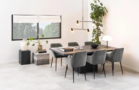 ACTONA GROUP Jídelní židle BROOKE antracitová z látky Skyland 0000091876