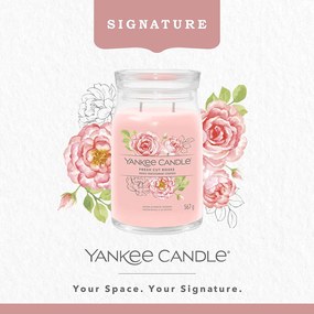 Yankee Candle vonná svíčka Signature ve skle velká Fresh Cut Roses 567g