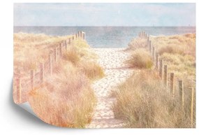 Fototapeta Pojďme Dolů Do Beach Faded Vintage Samolepící tapety 135x90