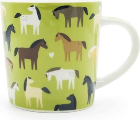 Porcelánový hrnek Koňská parta, 400 ml – dárek pro jezdkyni, čaj i kávu