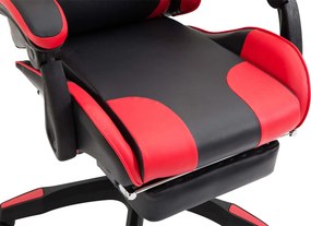 Kancelářská židle Ignite umělá kůže – černá/červená