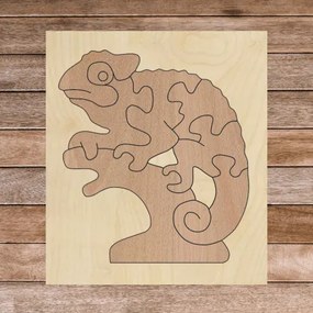 copy of Dvoubarevná dřevěná montessori vkládačka pro děti - Chameleon BUK | SENTOP H014-B