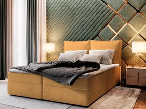 MSL Kontinentální čalouněná postel LOTO (180 x 200 cm) Barva látky: POSO 100