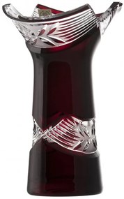 Váza Laurel tmavá, barva rubín, výška 184 mm