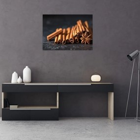 Skleněný obraz skořice (70x50 cm)