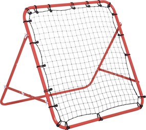 HOMCOM Rebounder na fotbal, Odrazová stěna, Kovový rám s PE tkaninou, Odrazová stěna pro baseball a basketbal, Fotbalová brána pro trénink mládeže 96x