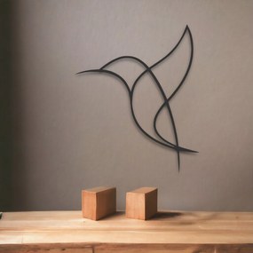 Vogel pták - kovový obraz na zeď Velikost: 100cm, Barva: Black