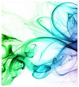 DIMEX | Vliesová fototapeta na zeď Studený kouř barev MS-3-0290 | 225 x 250 cm | bílá, zelená, tyrkysová, modrá, fialová