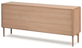 Nízká komoda v dekoru dubu v přírodní barvě 200x86 cm Lenon – Kave Home