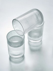 Sinsay - Rýhované sklenice 4 ks - clear
