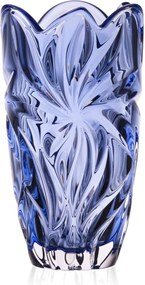 Aurum Crystal Váza Flora blue 280 mm