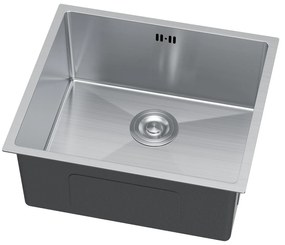 Erga HD, 1-komorový ocelový dřez 490x440x210 mm, ocelová, ERG-MLS-HD4944