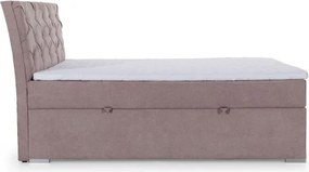 Boxspingová postel Marvin, růžová 160x200cm (kronos 29/BLN 04)