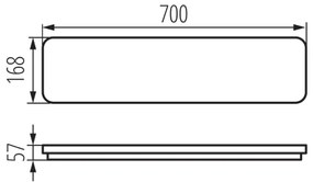 Kanlux38795-LED Strop. svít. LINCEA LED/15/20/24W/230V 3000/4000/6500K IK08 IP40