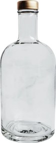Skleněná láhev na olej 500 ml se zlatým uzávěrem APOLO